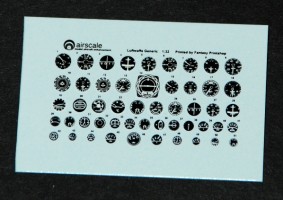 Airscale Instrument Dial Decals - Generic WWII Luftwaffe 1:32 - Scale ...
