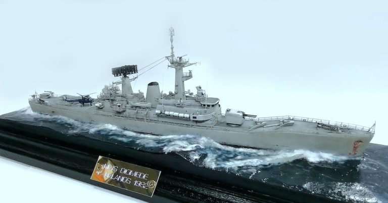 6 SG-Ma-HMS Diomede, Leander class frigate, Falklands 1982 by Ian ...