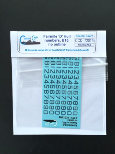 7 HN-Ma-Decals-Coastal Craft Models-Hull Numbers various 1.72 - Scale ...