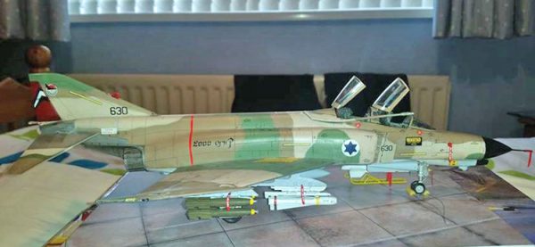 Hasegawa F-4E Phantom II conversion to F-4 Phantom Kurnass 2000 1:48 ...
