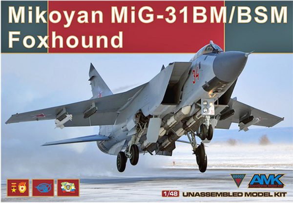 AvantGarde Model Kits (AMK) Mikoyan MiG-31 BM/BSM Foxhound 1:48 - build ...
