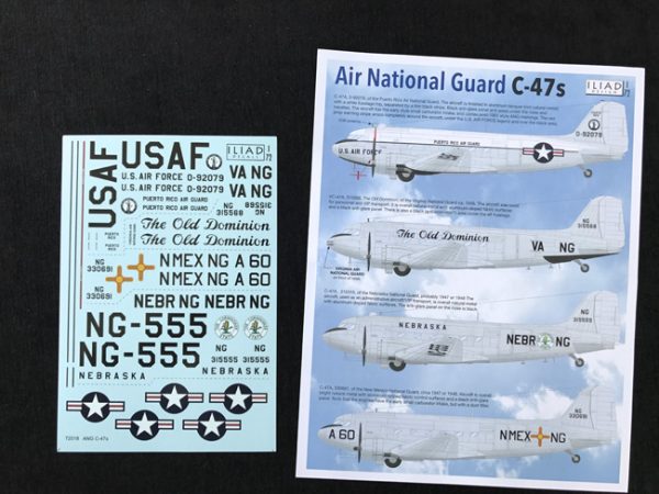 Air National Guard C-47s, 172 - Decals by Iliad Design - Scale ...