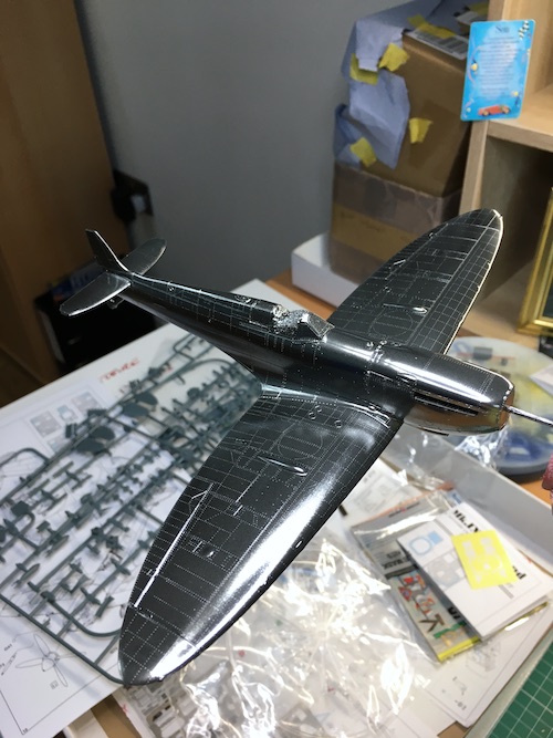 11 BN-Ac-eduard-Spitfire Mk.IXc G-IRTY Silver Spitfire, 1.48 - Scale ...