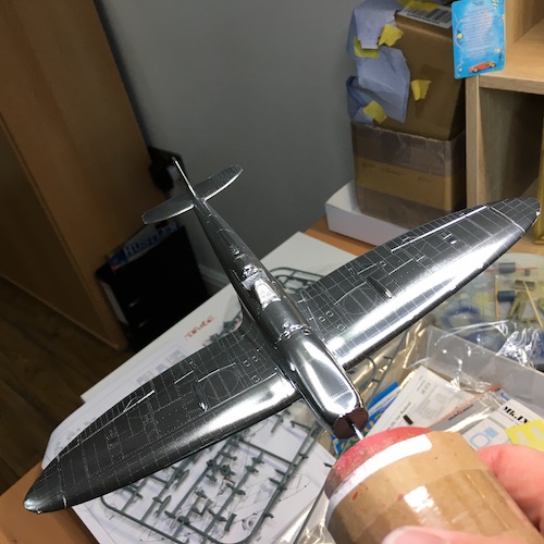 12 BN-Ac-eduard-Spitfire Mk.IXc G-IRTY Silver Spitfire, 1.48 - Scale ...